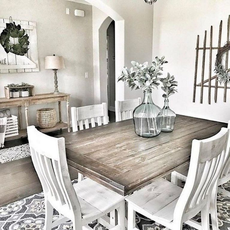 30+ Rustic Farmhouse Dining Room Design Ideas