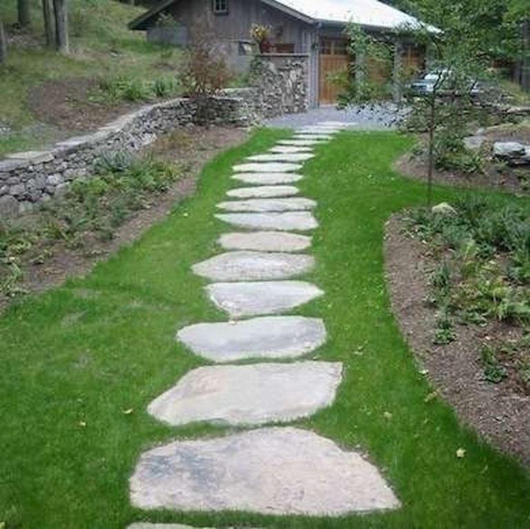 30+ Awesome Small Garden Ideas With Stone Path