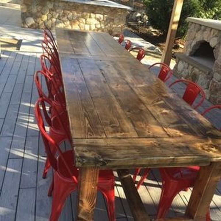 30+ Creative Farmhouse Table Design Ideas With Rustic Style