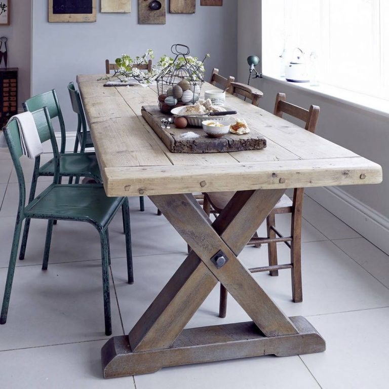 30+ Creative Farmhouse Table Design Ideas With Rustic Style