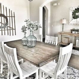 30+ Creative Farmhouse Table Design Ideas With Rustic Style