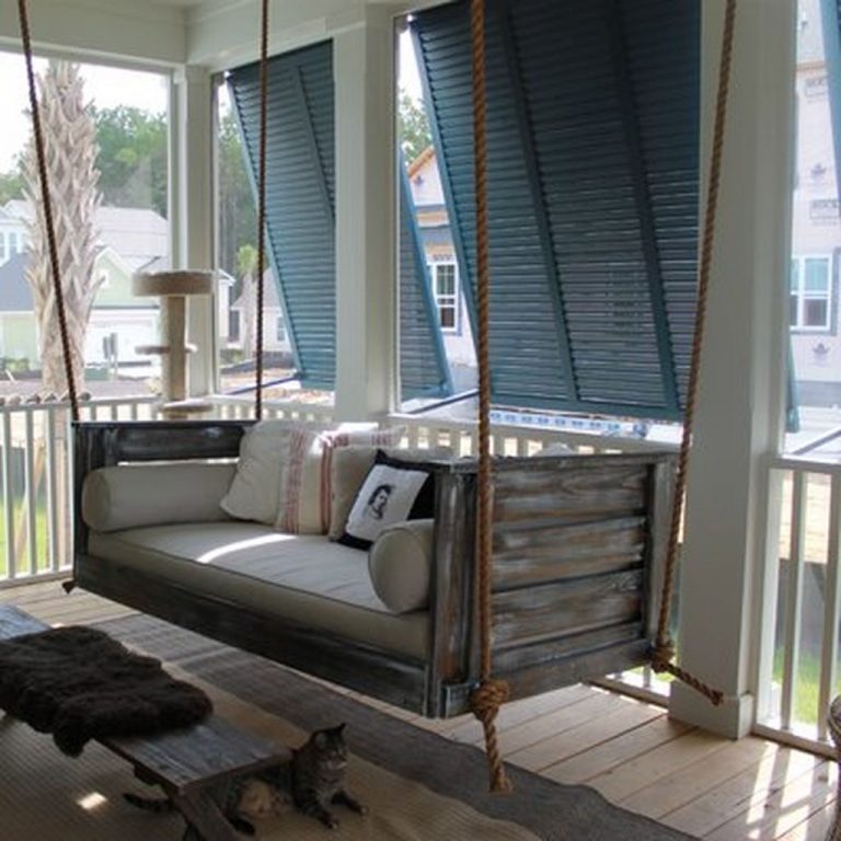30+ Impressive Porch Swing Ideas To Get Comfort In Relaxing
