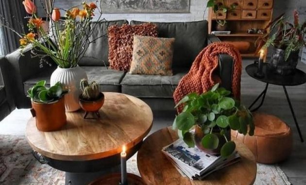 30+ Rustic Living Room Decoration Ideas With Bohemian Style