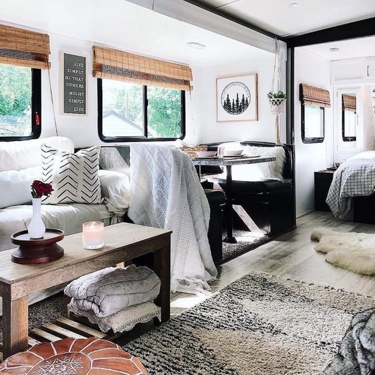 20+ Marvelous Farmhouse RV Makeover Ideas You Can Do