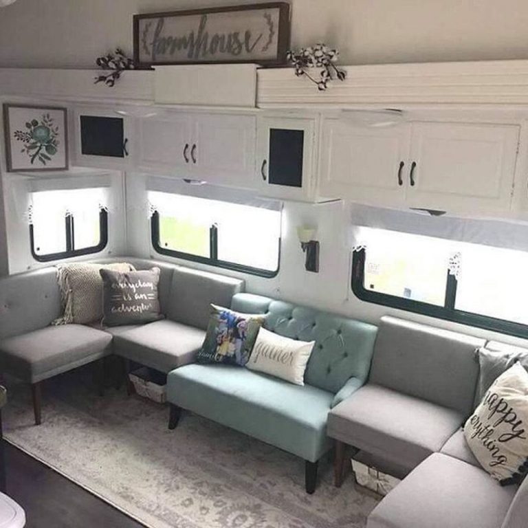 20+ Marvelous Farmhouse RV Makeover Ideas You Can Do