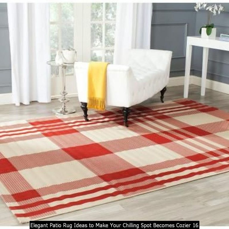 20+ Elegant Patio Rug Ideas To Make Your Chilling Spot Becomes Cozier