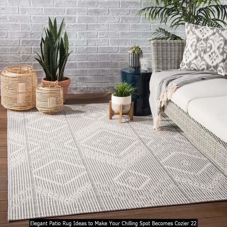 20+ Elegant Patio Rug Ideas To Make Your Chilling Spot Becomes Cozier