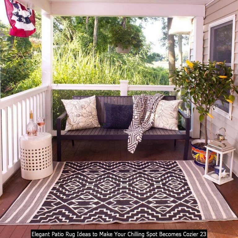 20+ Elegant Patio Rug Ideas To Make Your Chilling Spot Becomes Cozier