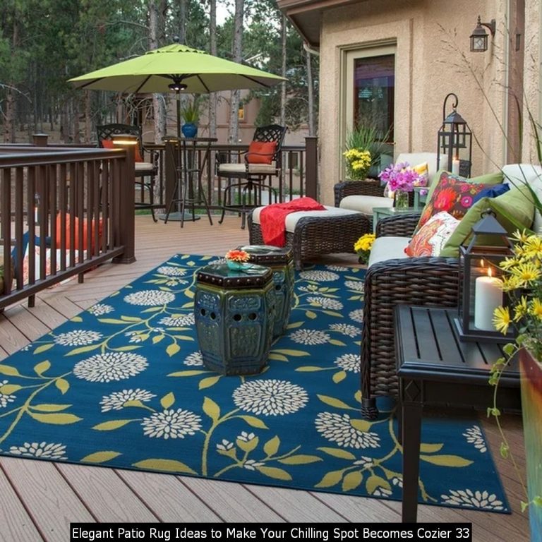 20+ Elegant Patio Rug Ideas To Make Your Chilling Spot Becomes Cozier