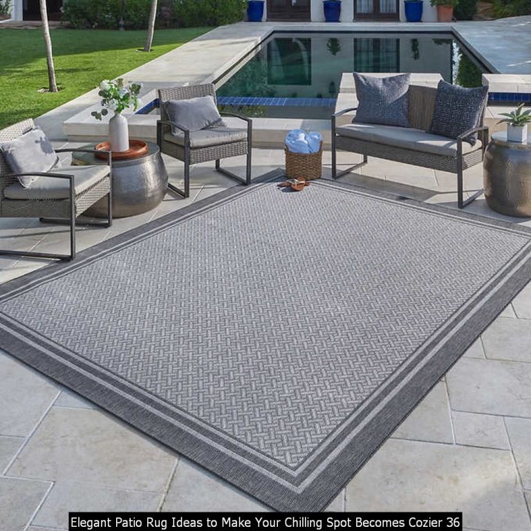 20+ Elegant Patio Rug Ideas To Make Your Chilling Spot Becomes Cozier