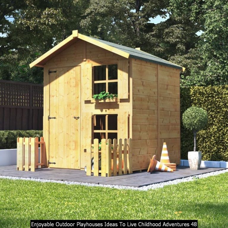 20+ Enjoyable Outdoor Playhouses Ideas To Live Childhood Adventures