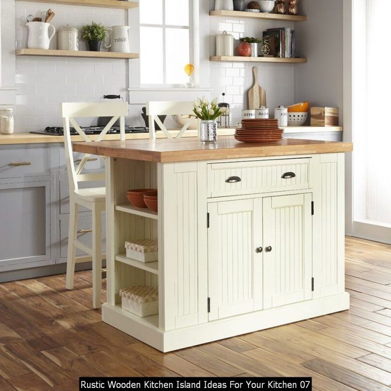 30+ Rustic Wooden Kitchen Island Ideas For Your Kitchen