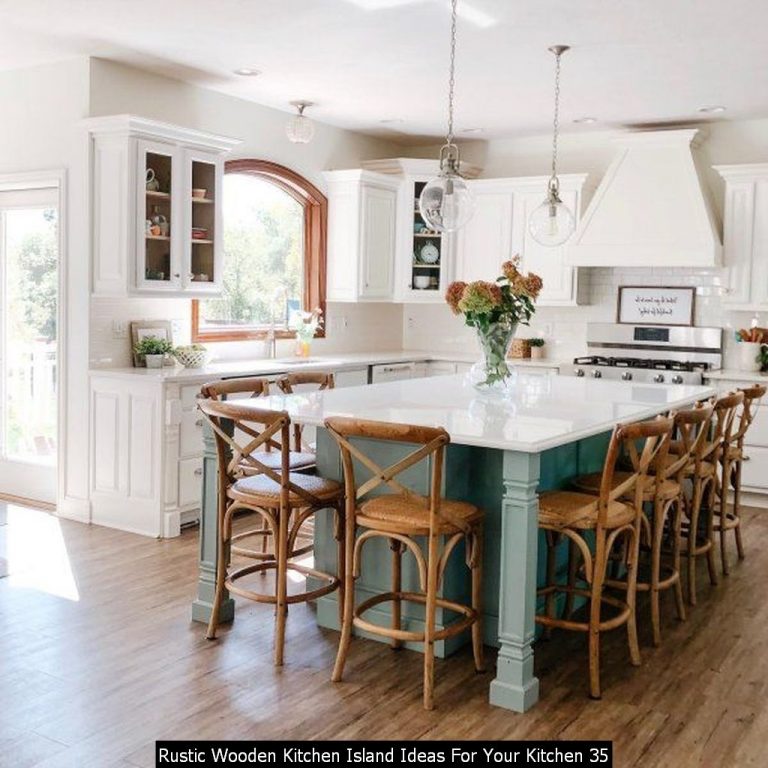 30+ Rustic Wooden Kitchen Island Ideas For Your Kitchen